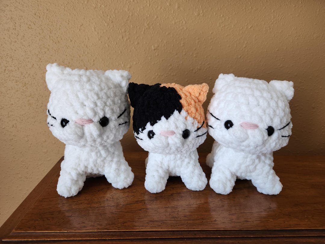 Baby Cat, Handmade Crochet Small Cat, Stuffed Animals, Grey Tabby Cat ...