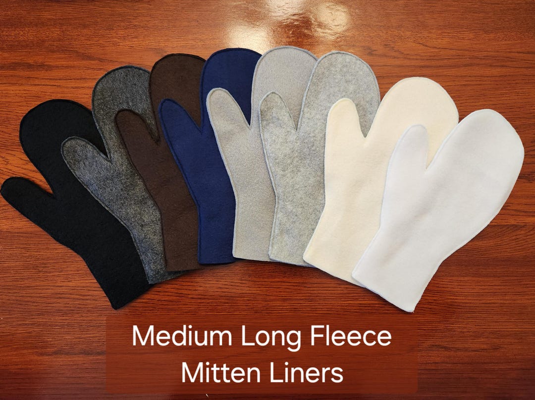 Medium Long Women's Fleece Mitten Liners - Etsy