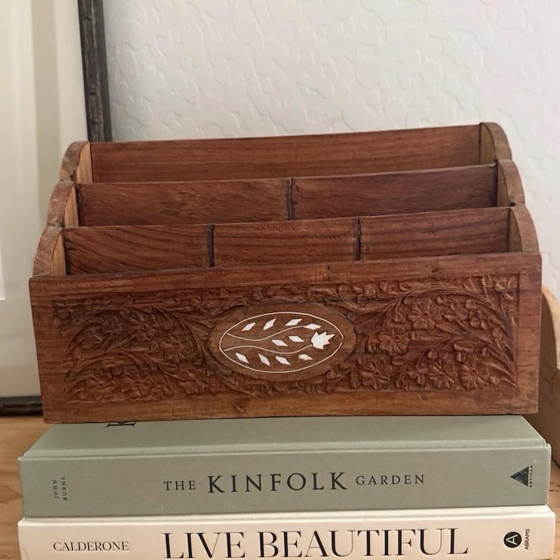 Wooden Mcm Desk Organizer - Etsy