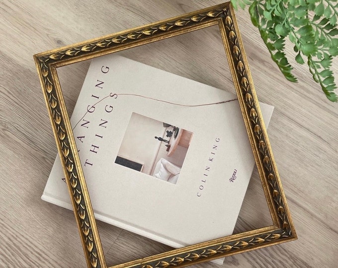 Ornate Gold Colored Wooden Photo Art Frame - Etsy