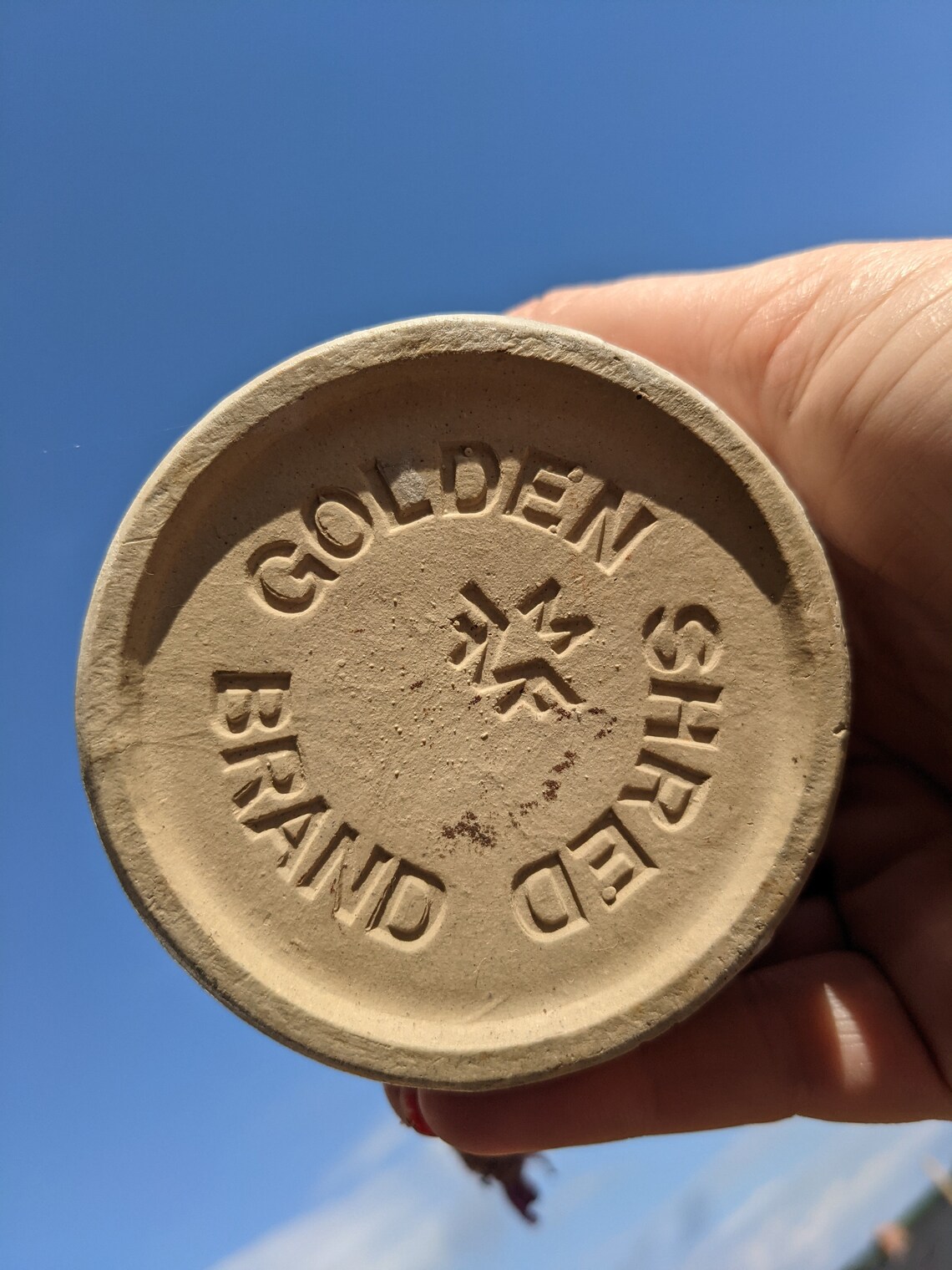 Golden Shred Brand vintage stoneware marmalade jar bottle | Etsy