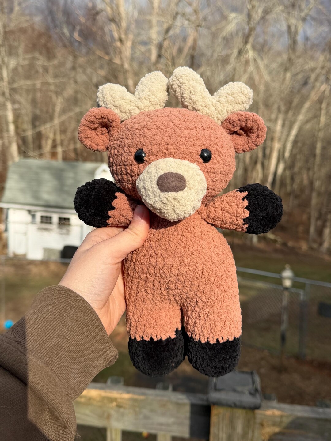 Crochet Standing Deer/buck Plushie - Etsy