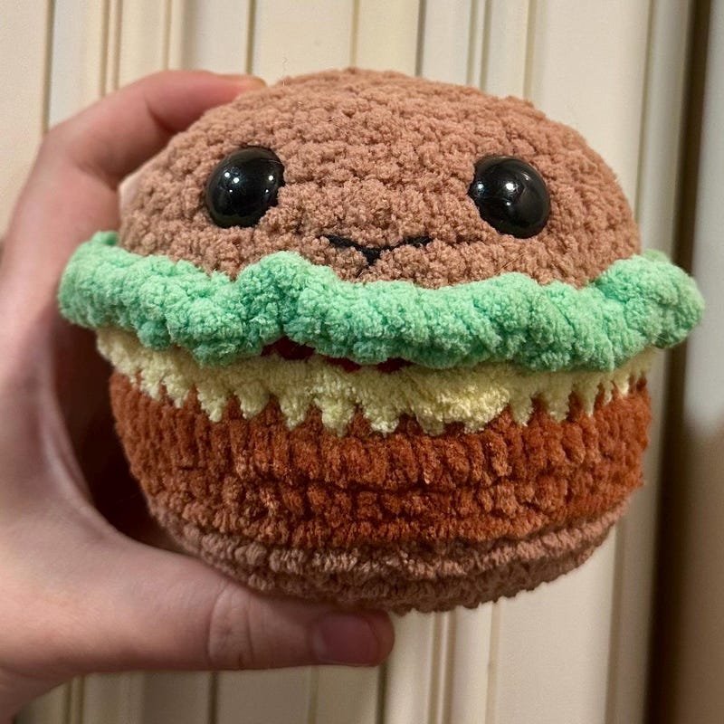 Crochet Cheeseburger - Etsy