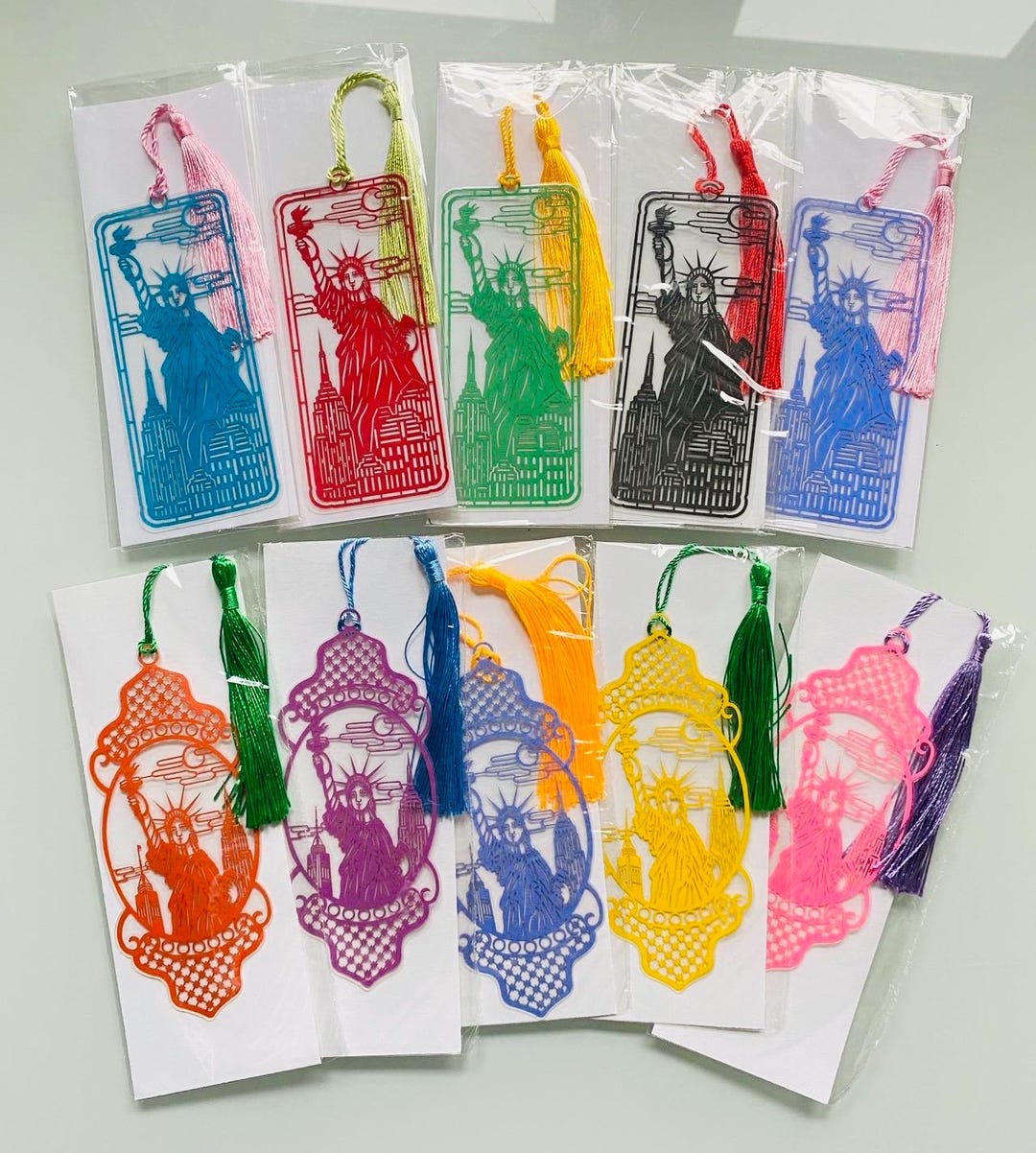 The Statue of Liberty Bookmark Set(set of 10) - Etsy
