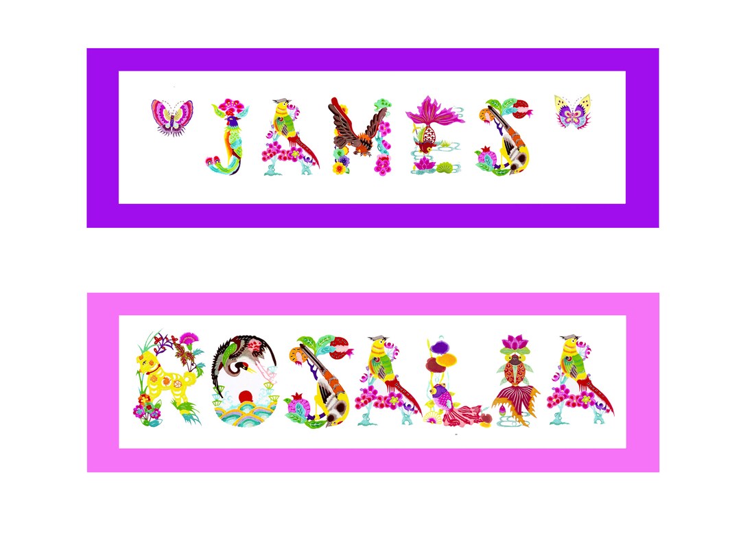 Custom Name of Art, Personalized Art Name,creative the Letters, Special ...