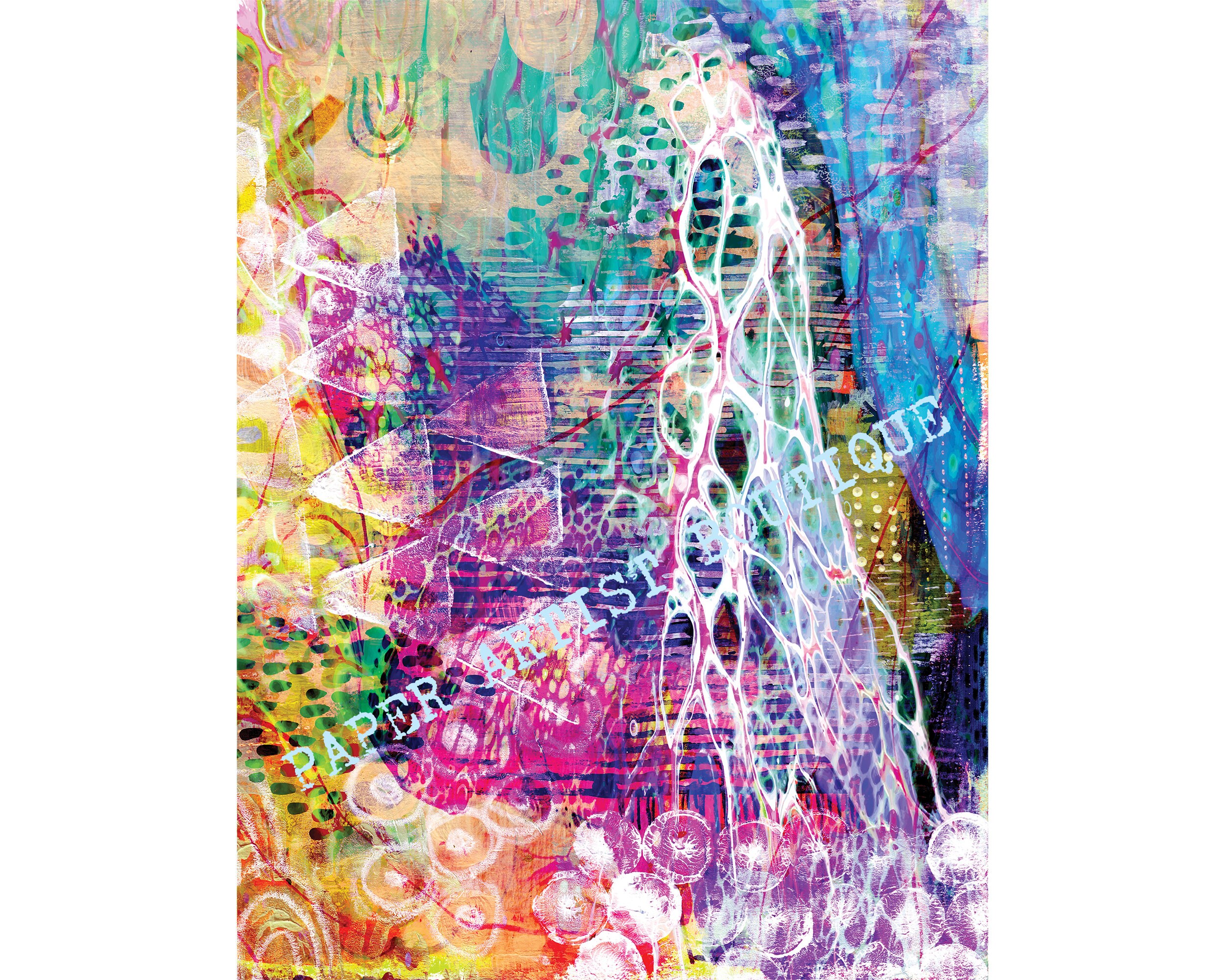 Printable Collage Paper Designed by Artist for Scrapbooking - Etsy