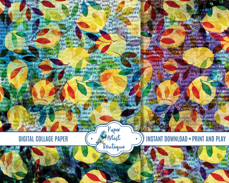 Visual Arts Printing & Printmaking Letter Size 2 Sheets Collage Paper ...