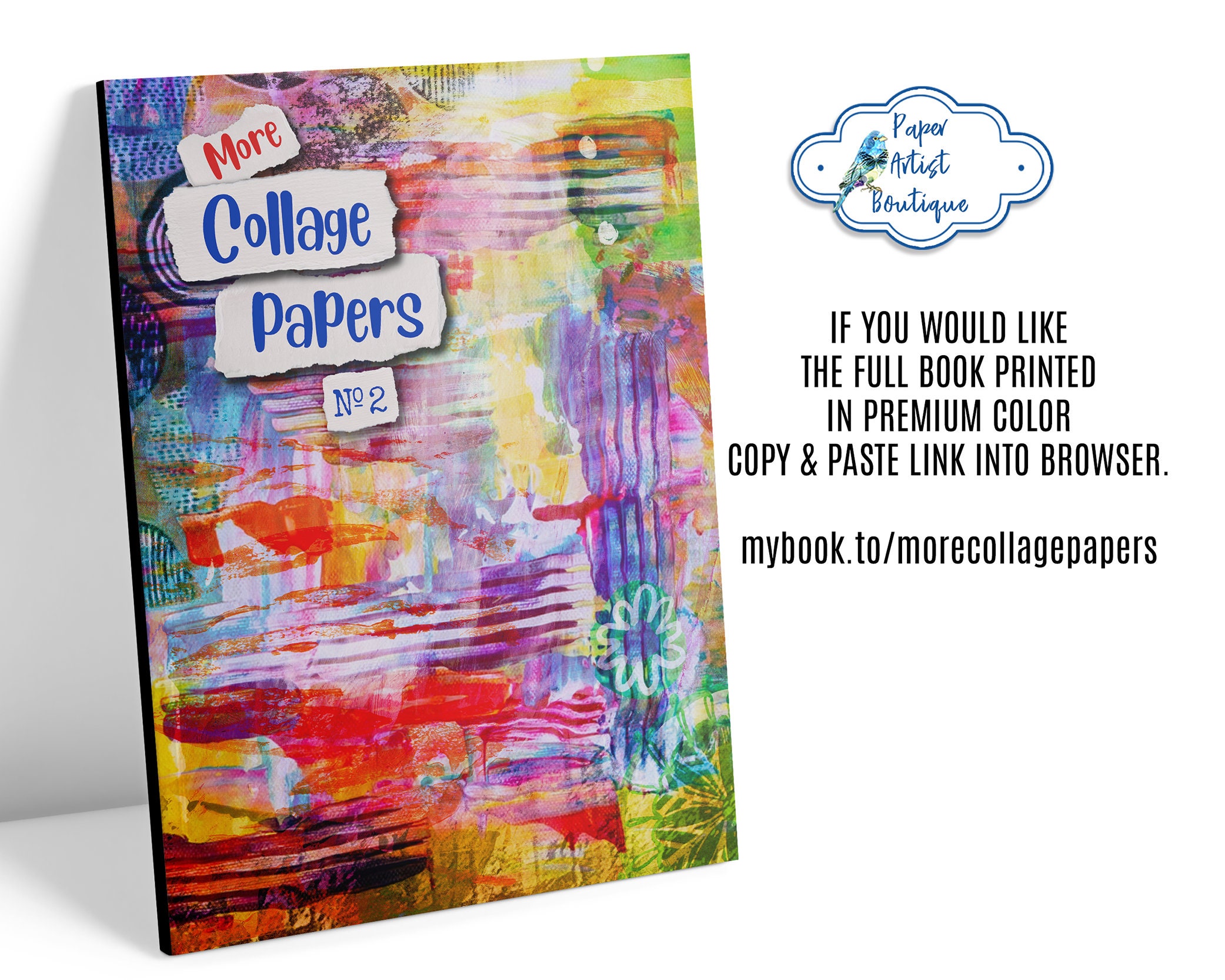 Printable Collage Paper Four Sheets for Scrapbooking Junk Journals ...