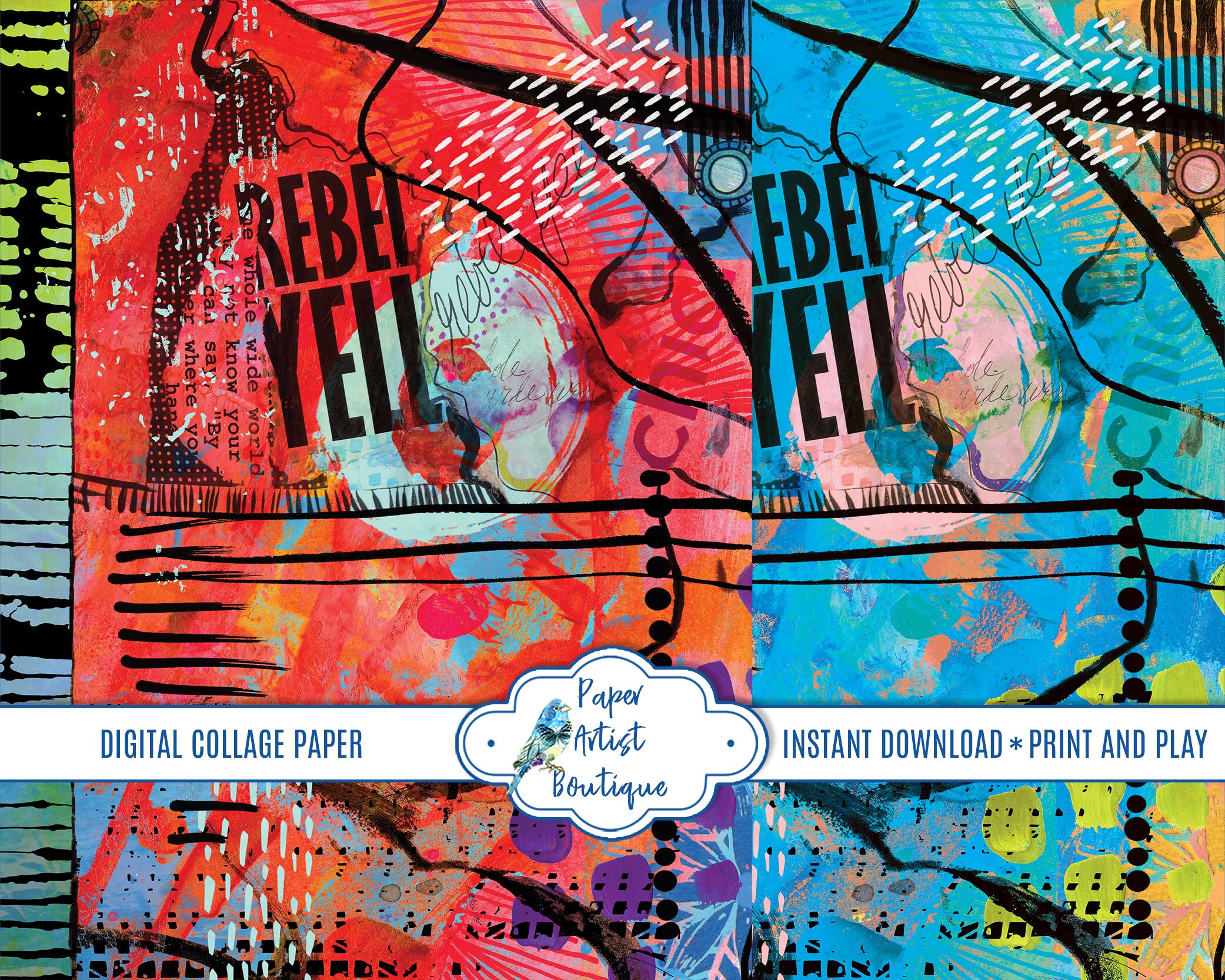 Visual Arts Printing & Printmaking Collage Paper Artist Designed For ...
