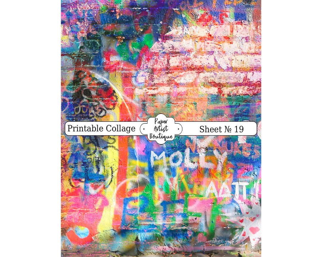 Printable Digital Collage Sheet Number 19 for Scrapbooking, Junk ...