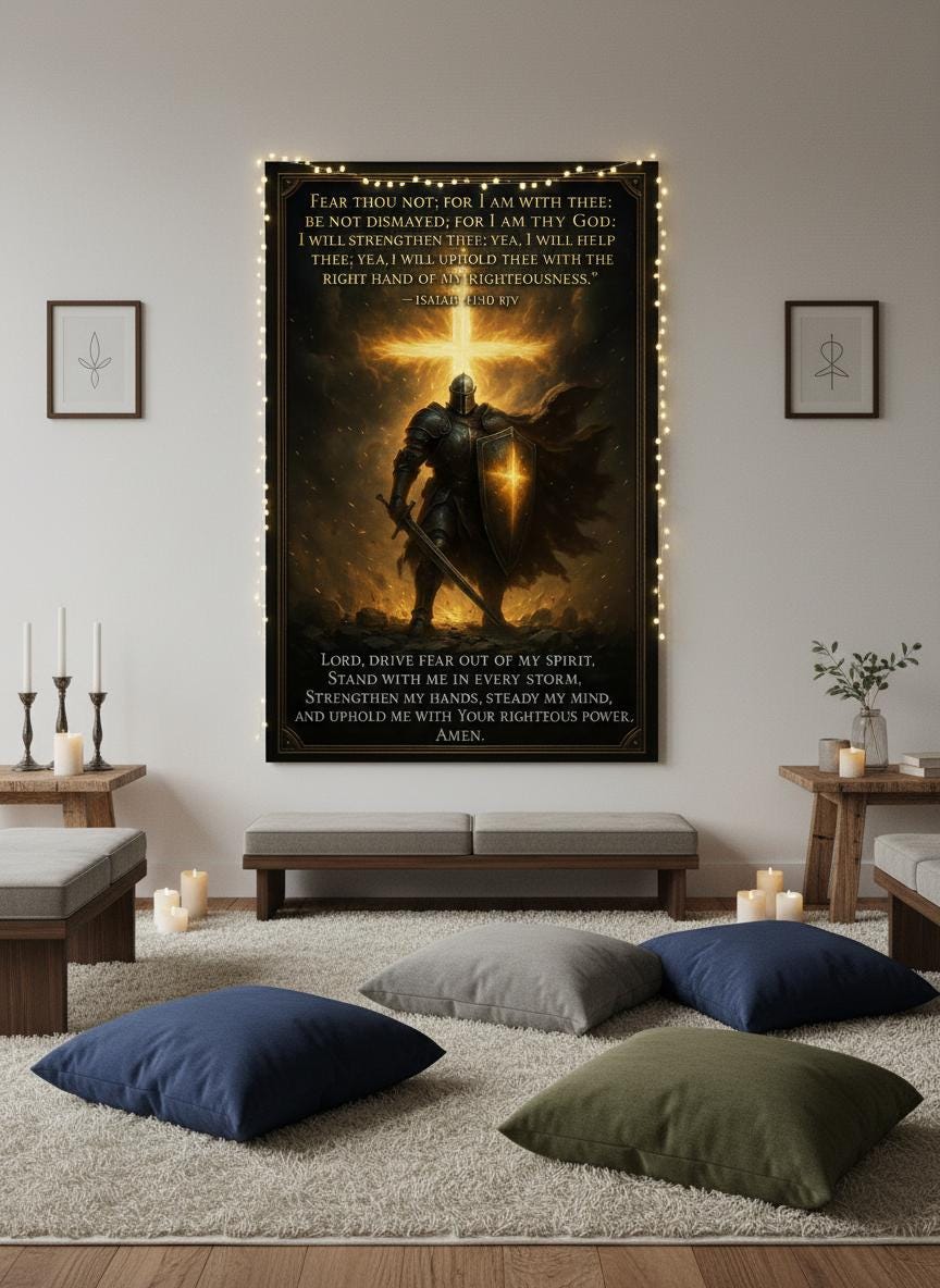 Isaiah 41:10 KJV Warrior Art – Bible Verse Poster - Etsy