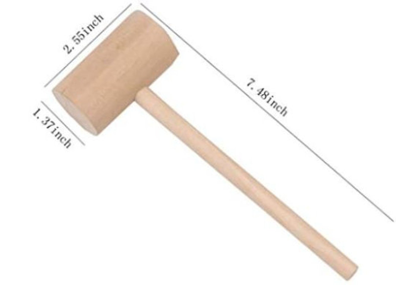 Extra Large Wooden Mallet Hammer Chocolate Breakable Hearts | Etsy