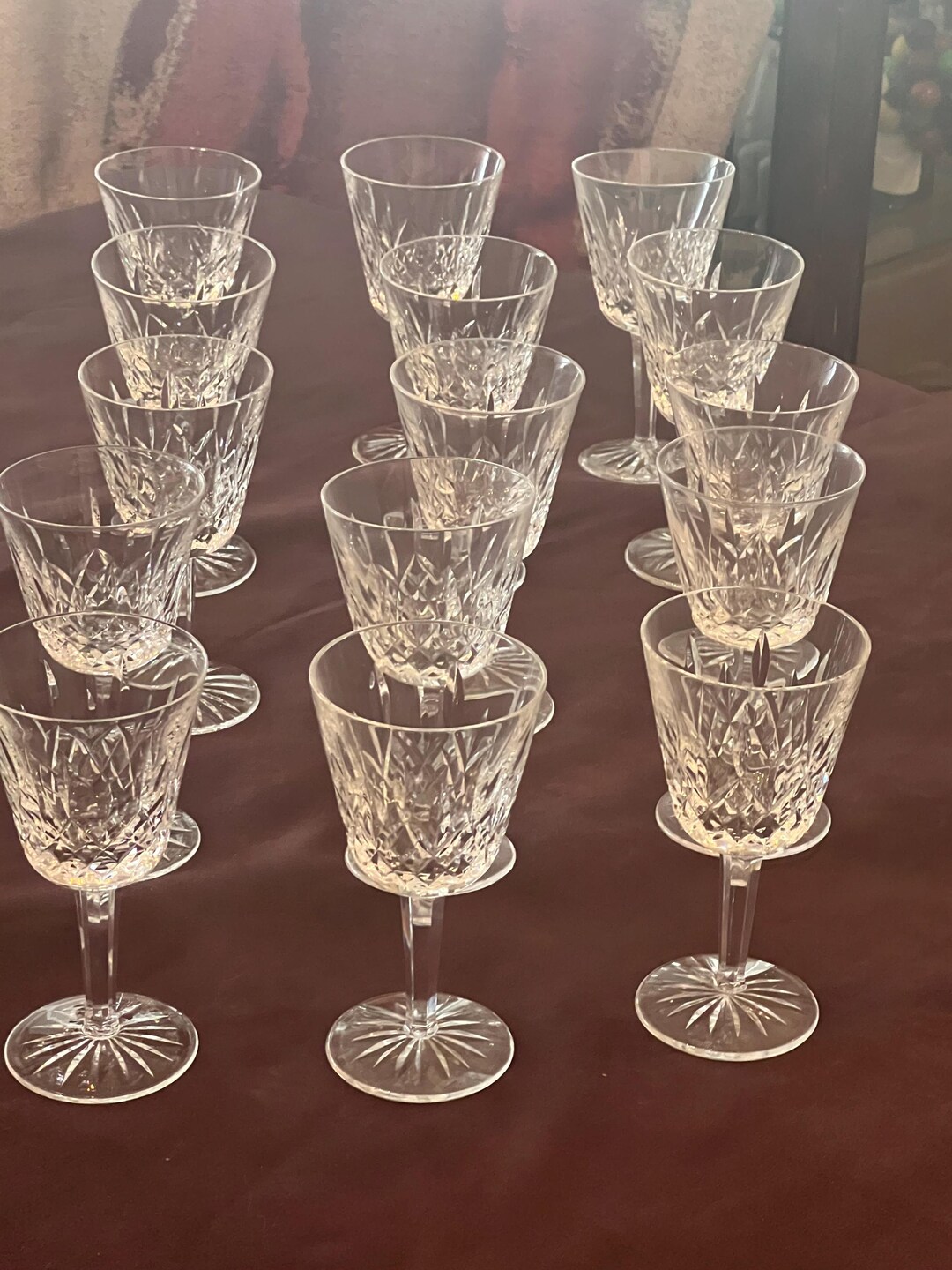 Waterford Lismore Crystal Wine Glasses - Etsy