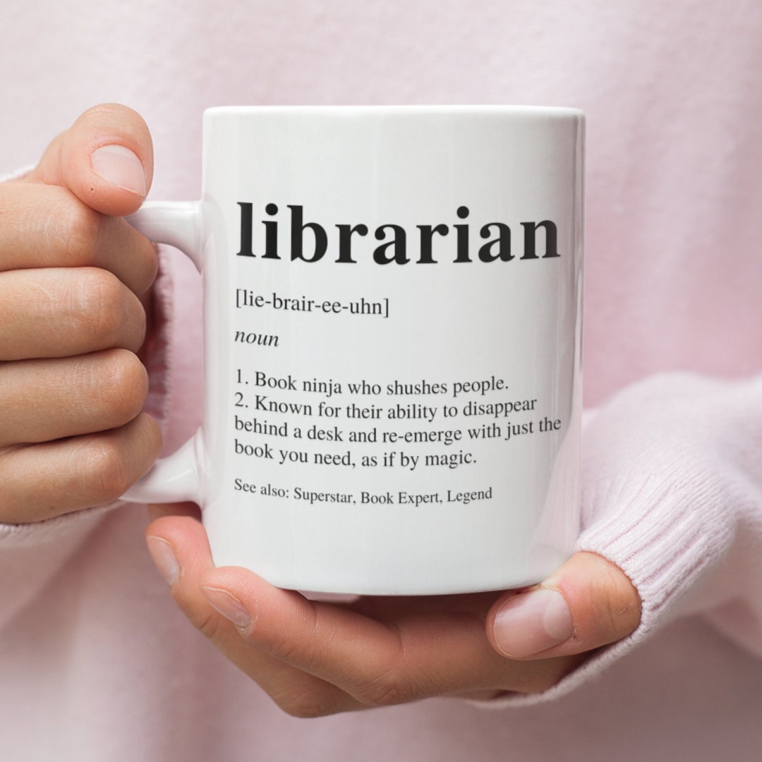 Librarian Definition Mug, Librarian Gift, Librarian Definition ...