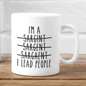 Sergeant Gift, Sergeant Mug, Sergeant Promotion, Sergeant Appreciation ...