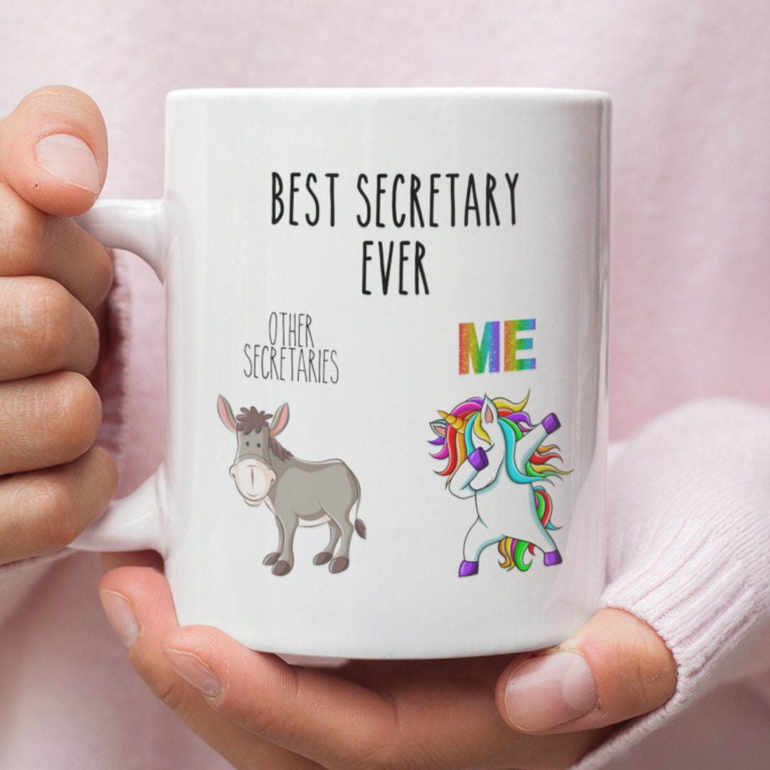 Best Secretary Ever Unicorn Mug, Secretary Gift, Funny Christmas Gift ...