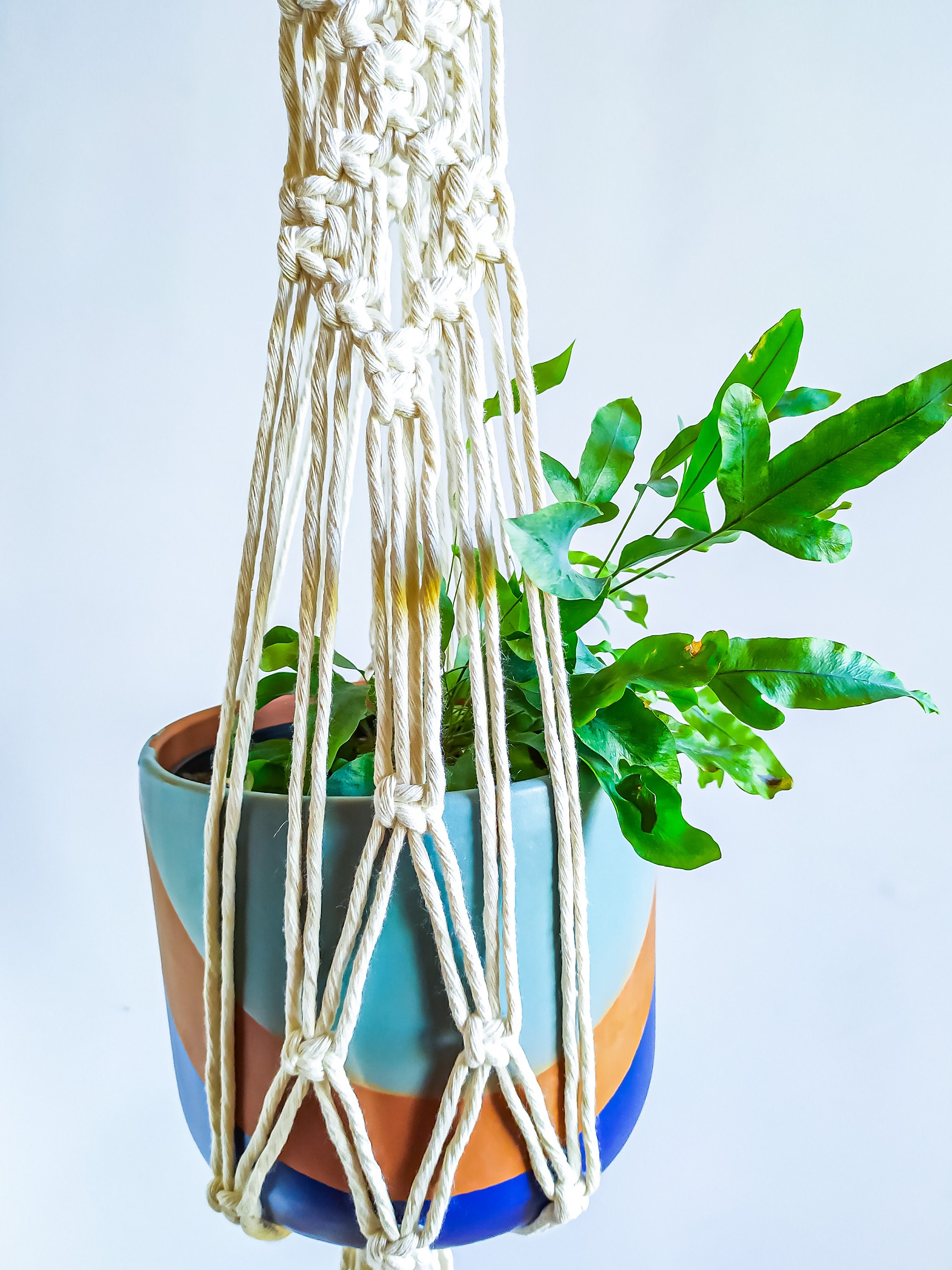 Xxl Macrame Ceiling Plant Hanger, Plant Hanger Macrame, Large Pot ...