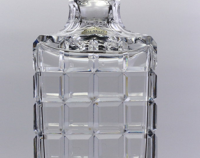 Atlantis Helsinki Decanter - Square Block - Whiskey Decanter - Cut ...