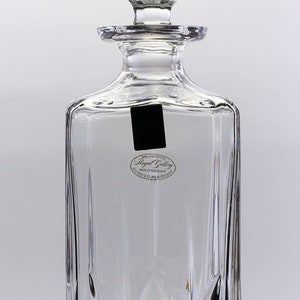 Royal Gallery Samobor Lead Crystal Square Decanter Made in Croatia ...
