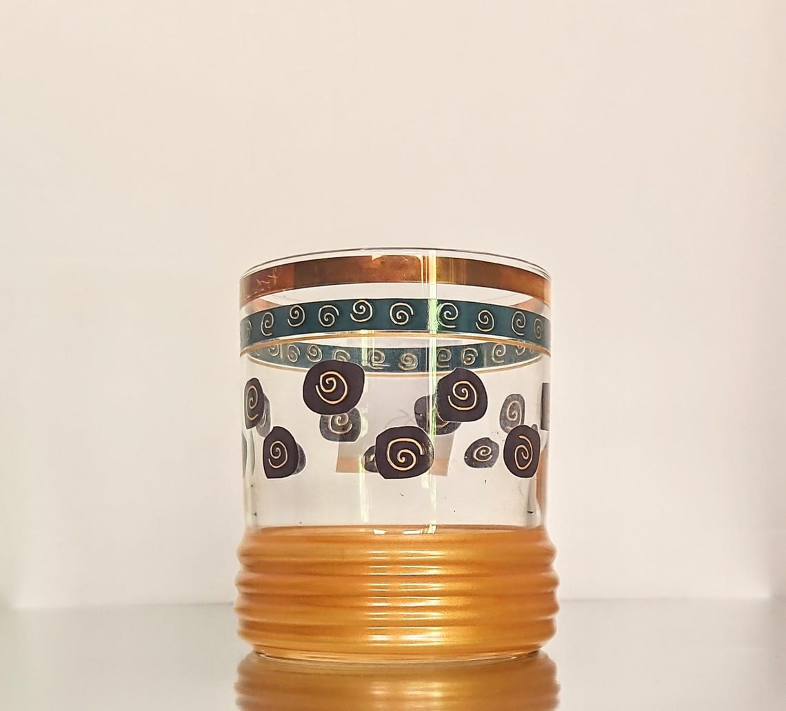 2 Vintage Sakura Sango Sue Zipkin -DOF - Rocks Glasses - Polished Gold ...