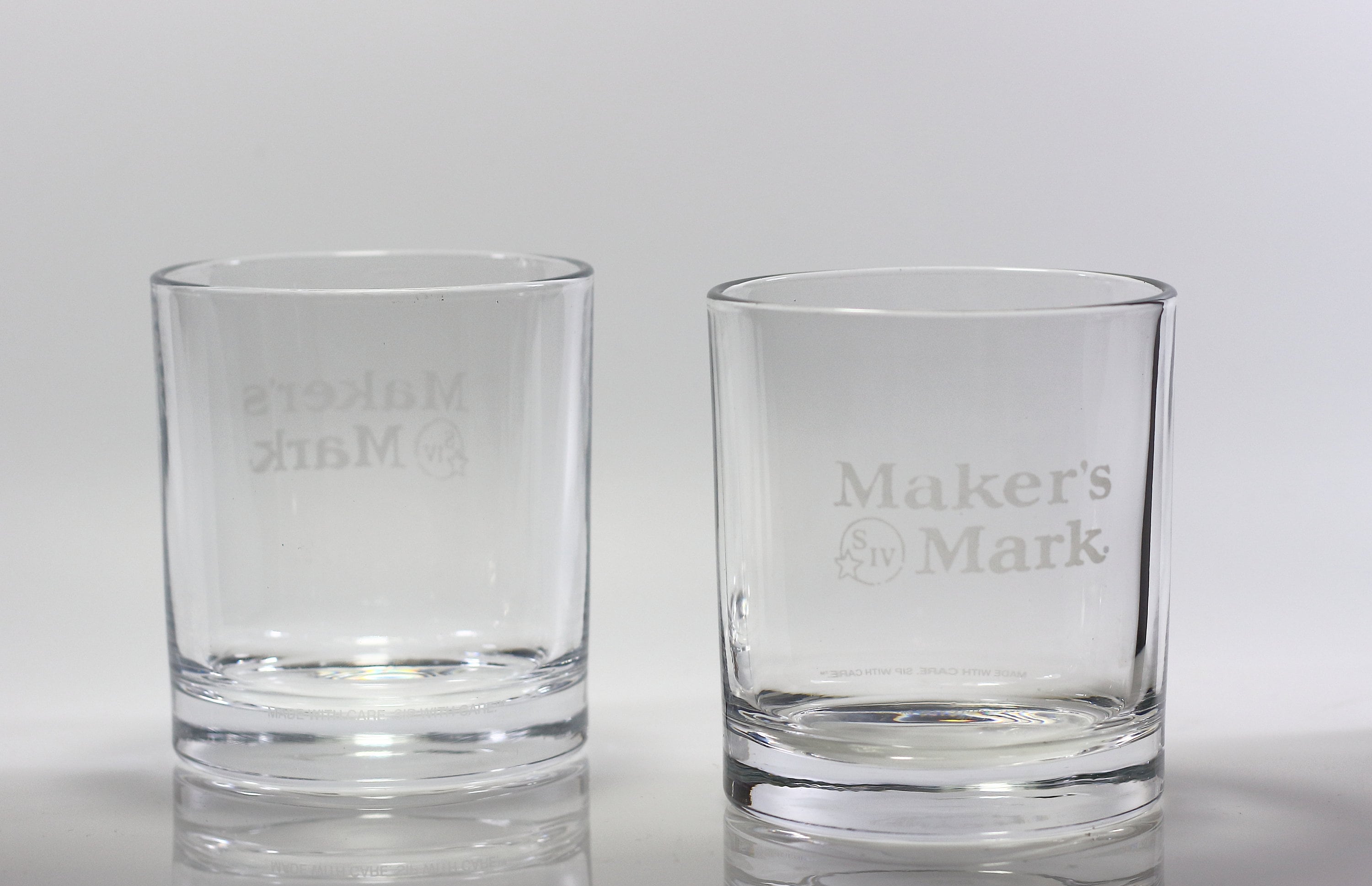 Pair of Maker's Mark Glass Glasses - Etsy