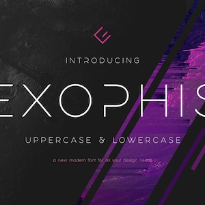 Exophis, Modern Sans Serif, Modern Font, Sans Serif Font, Sans Font ...