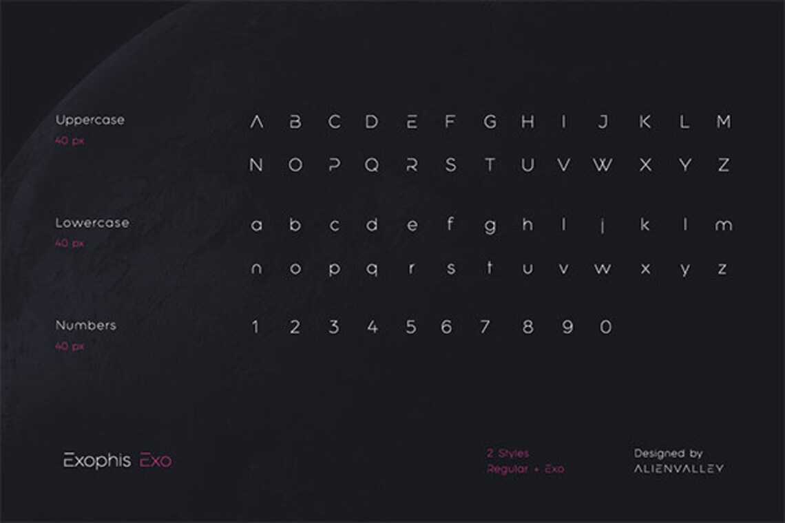 Exophis, Modern Sans Serif, Modern Font, Sans Serif Font, Sans Font ...