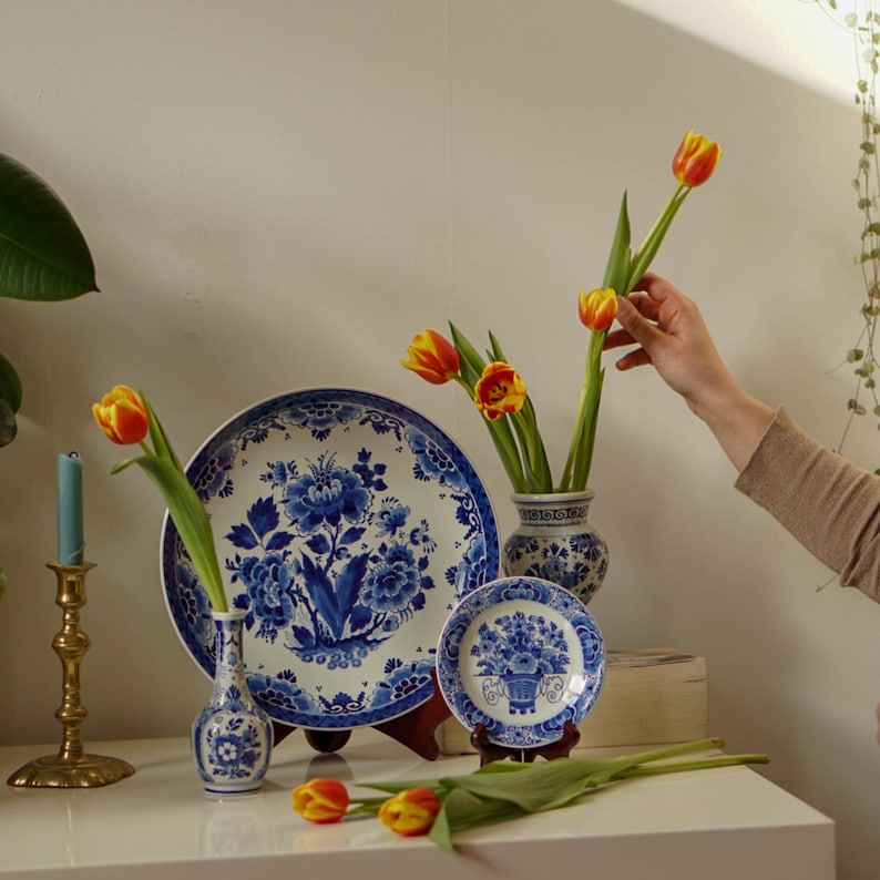 Delfts Blauw Vaasje royal Delft Porceleyne Fles - Etsy