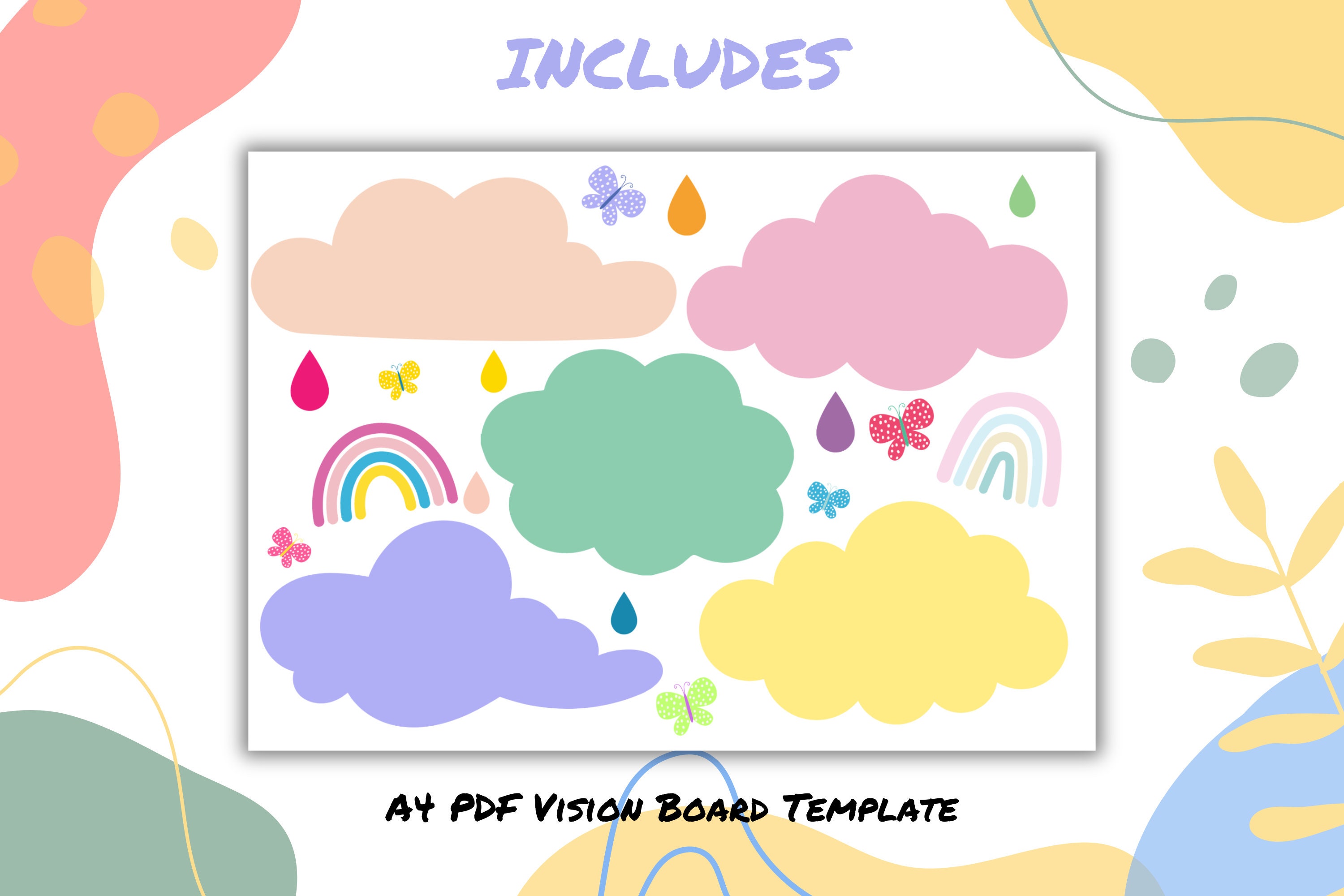 Kids Mini Vision Board Starter Kit, Goal Board, Dream Board, Mini Kit ...