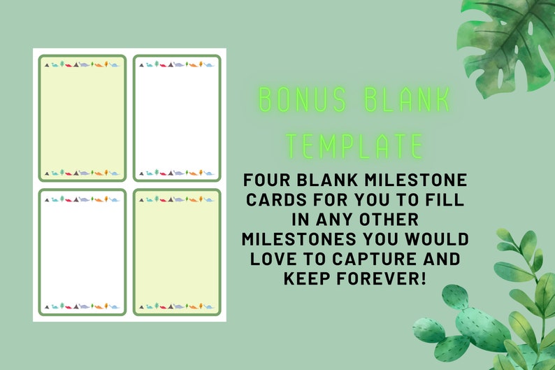 28 Printable Baby Milestone Cards, From Birth to First Birthday, Baby ...