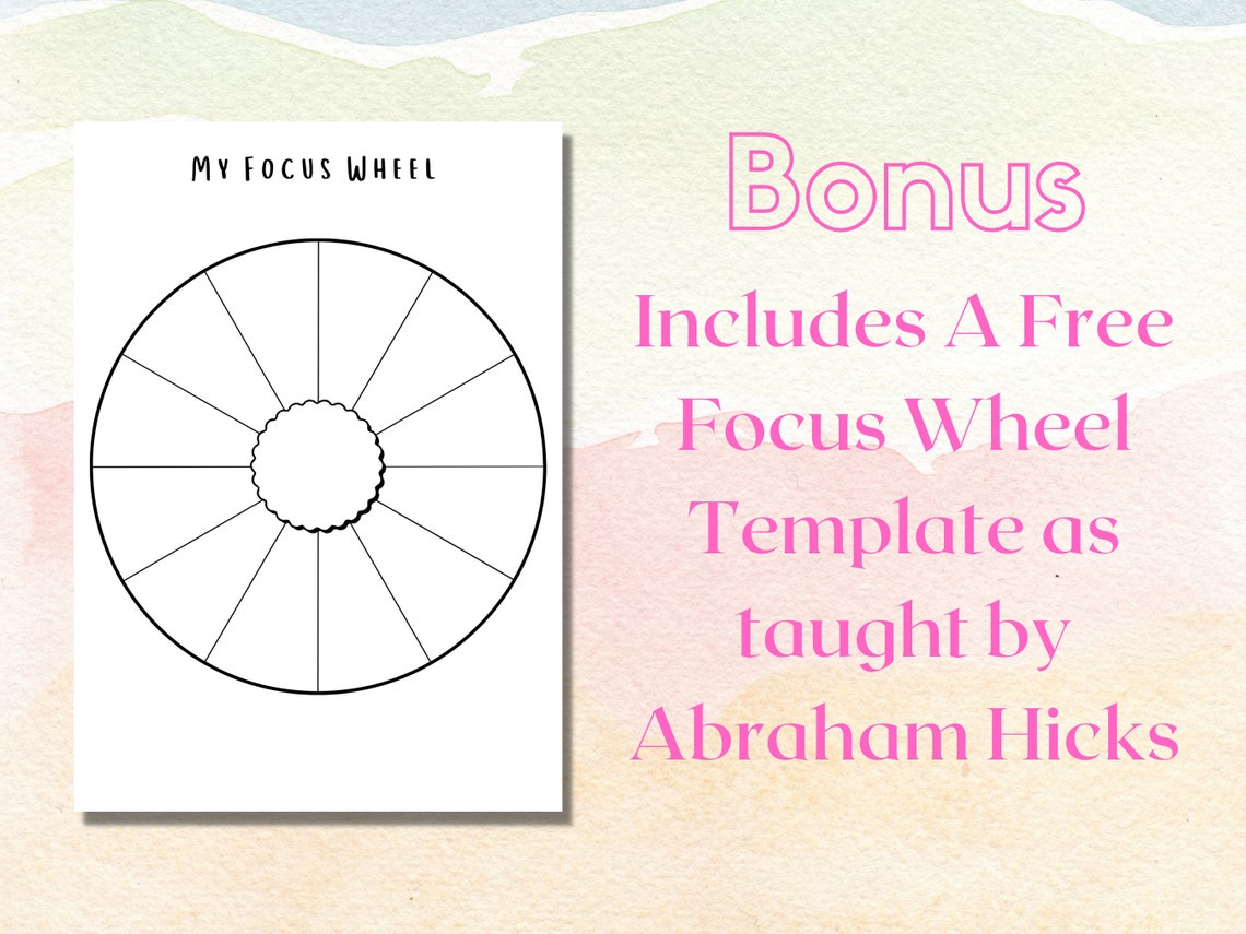 Printable Gratitude Wheels, Focus Wheel, Gratitude Journal Inserts ...