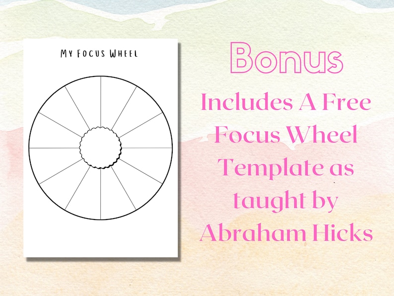 Printable Gratitude Wheels, Focus Wheel, Gratitude Journal Inserts ...