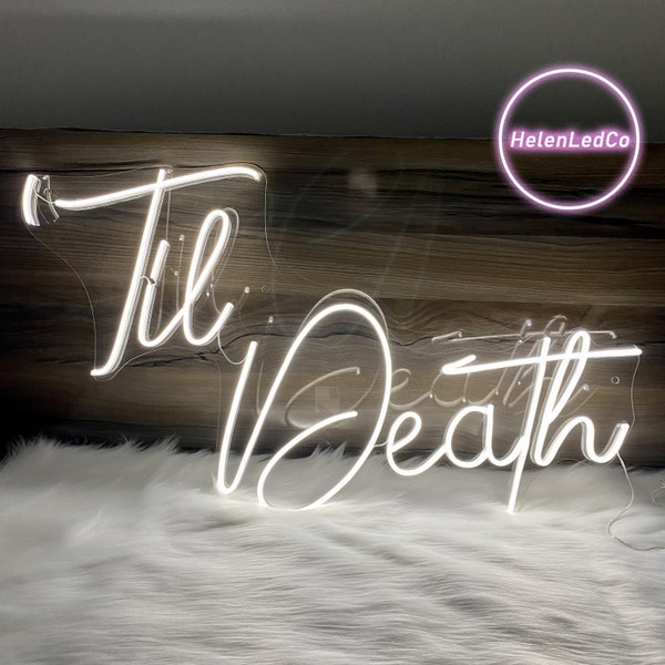 Til Death Neon Sign - Etsy
