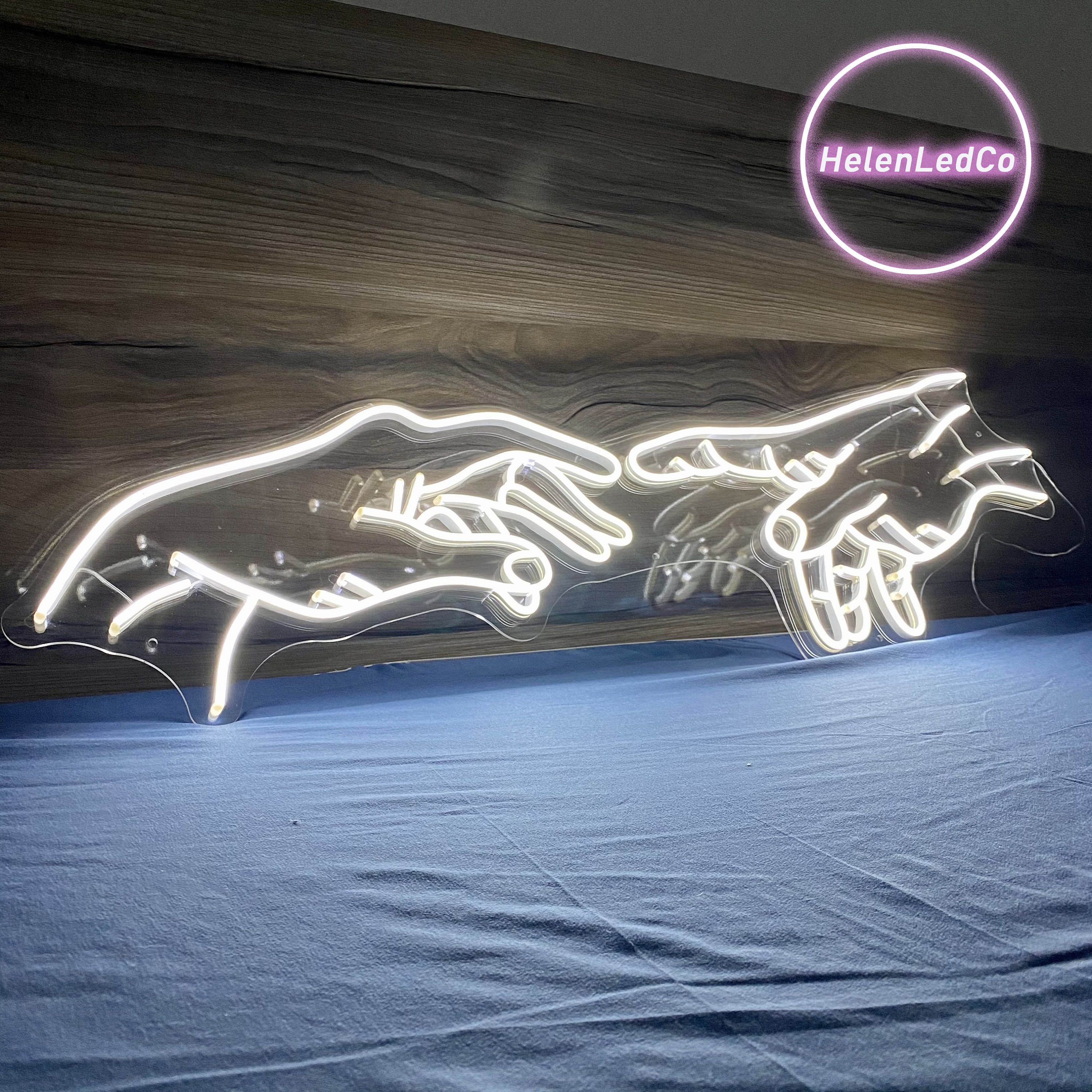 Hands of god customized neon sign neon sign logom shop board | Etsy