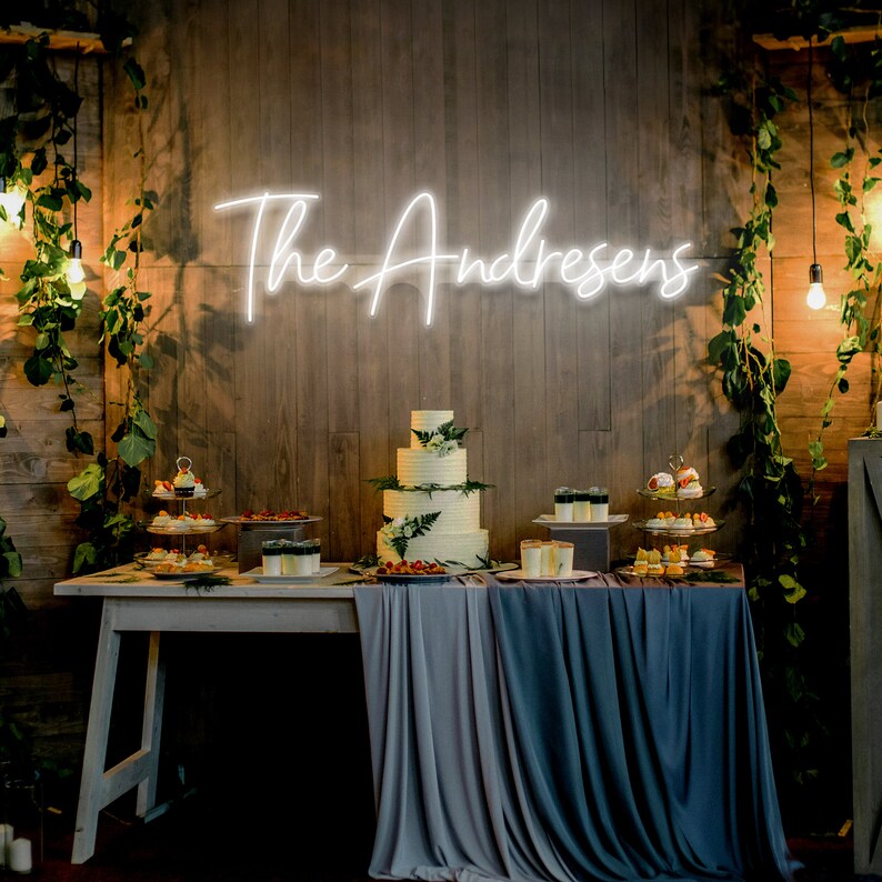 Custom NEON SIGN WEDDING Decor Neon Sign Custom Name Neon - Etsy