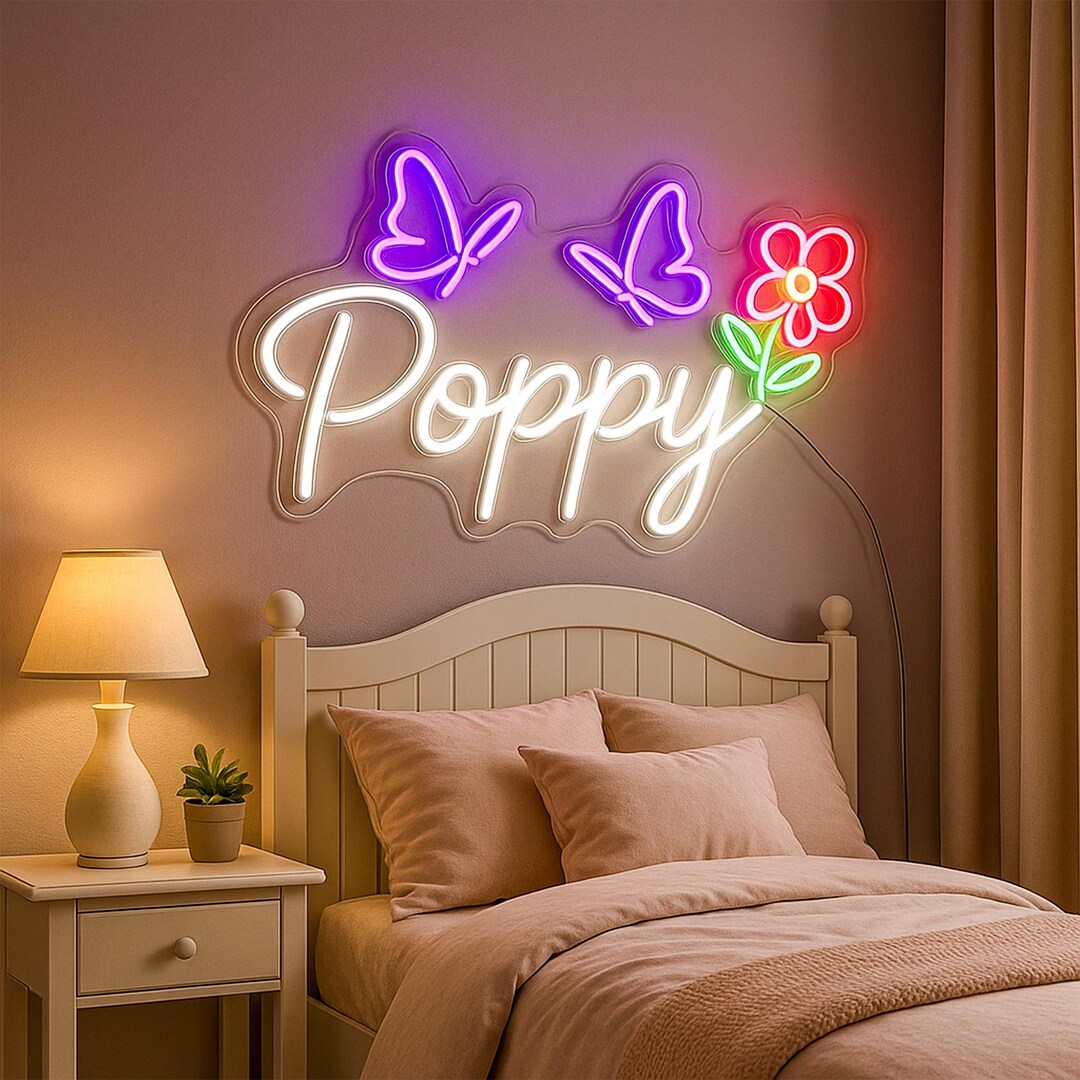 Custom Name Neon Sign for Kids, Kid Room Decorations, Home Decor Wall ...