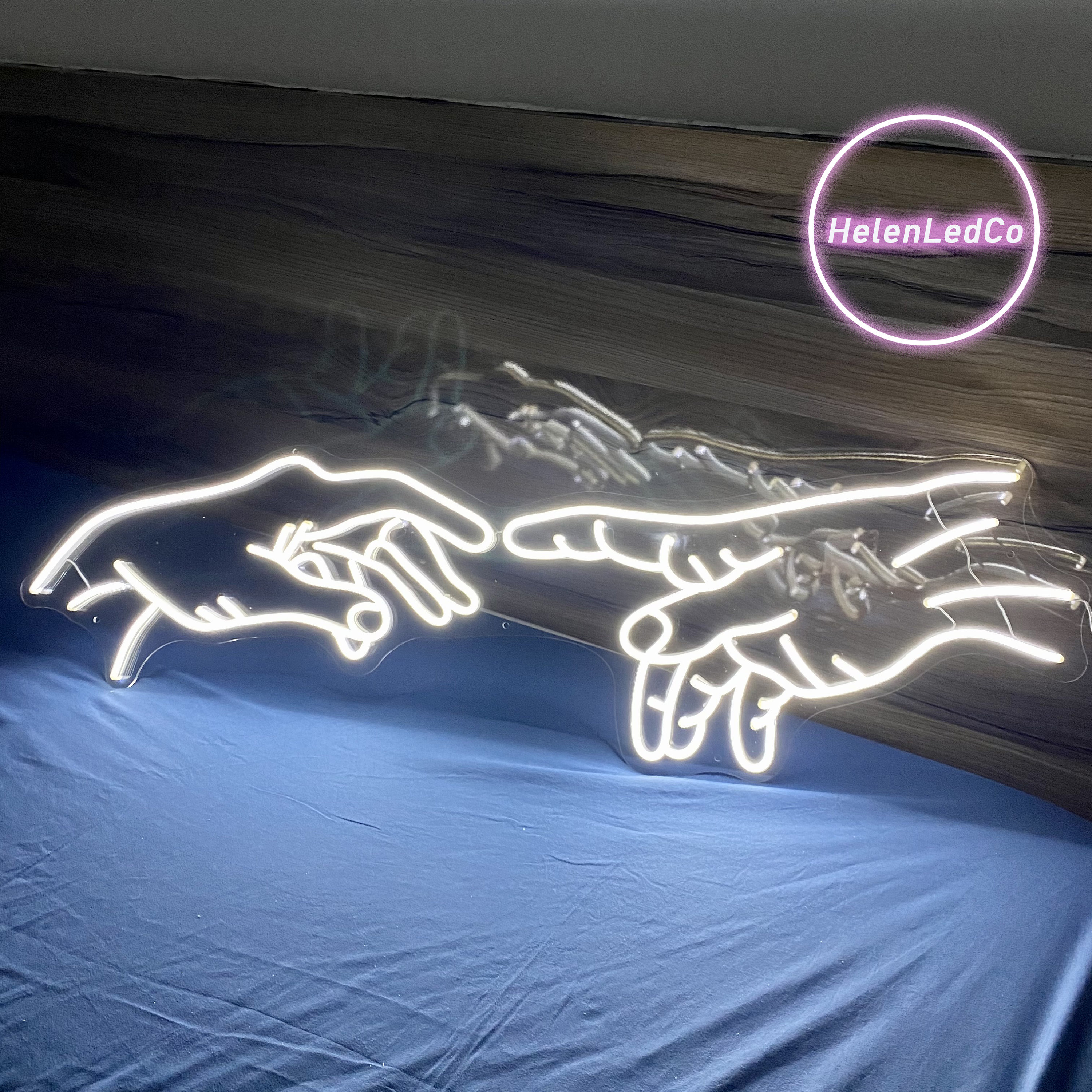 Hands of god customized neon sign neon sign logom shop board | Etsy