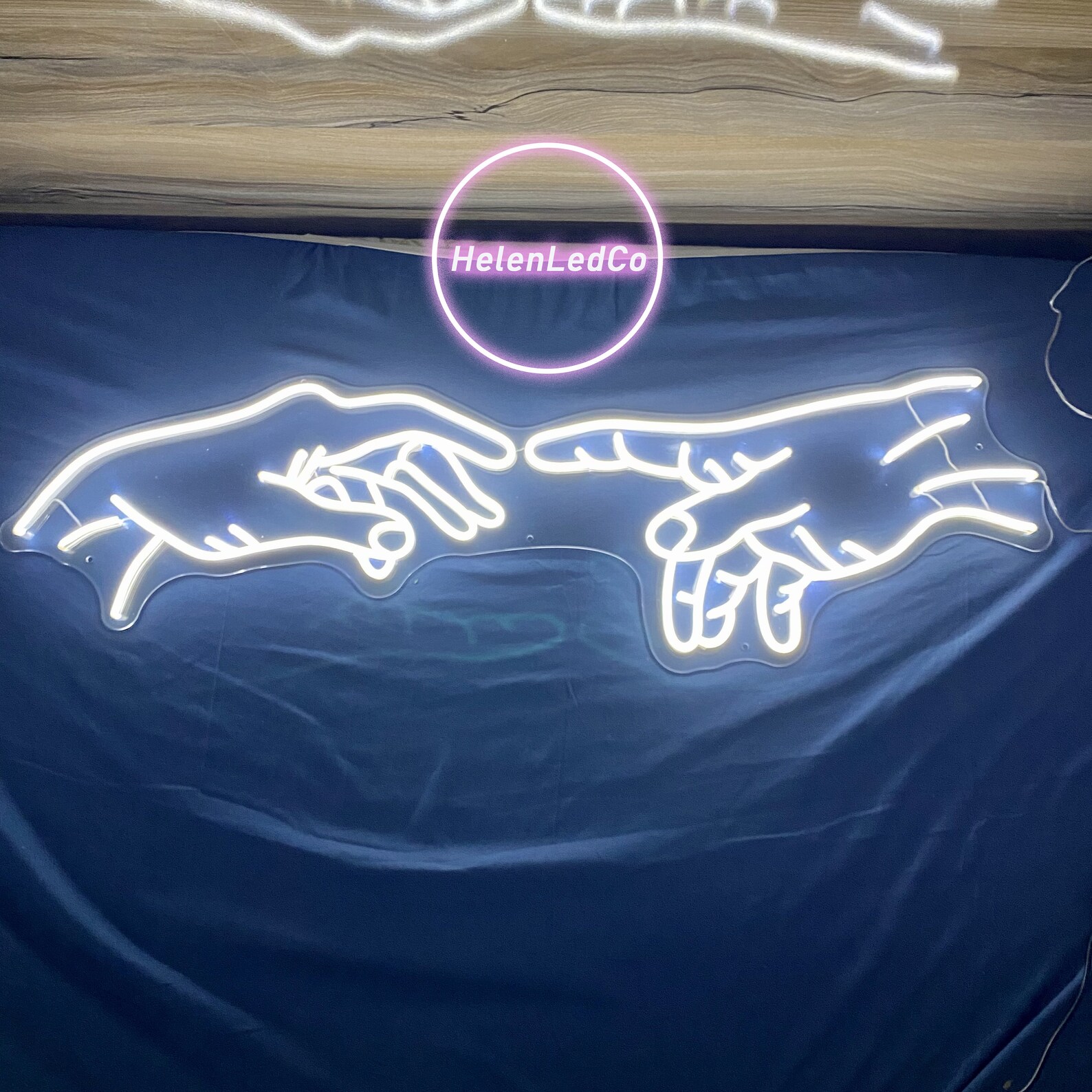 Hands of god customized neon sign neon sign logom shop board | Etsy