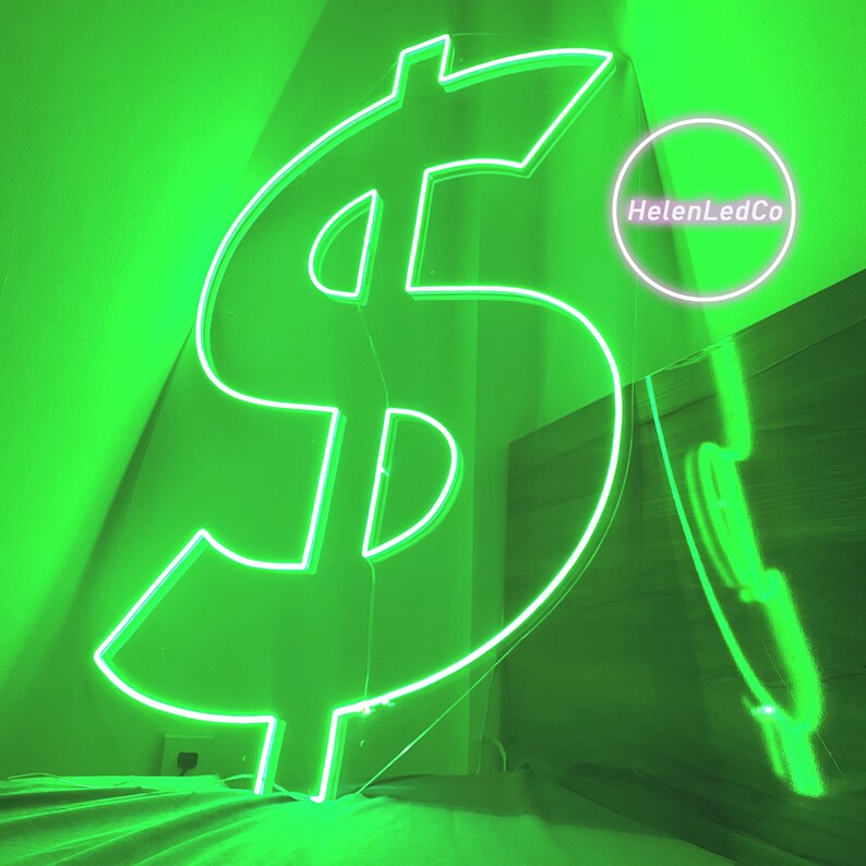 Dollar Led Neon Sign for Bussiness Office home Room Shop - Etsy