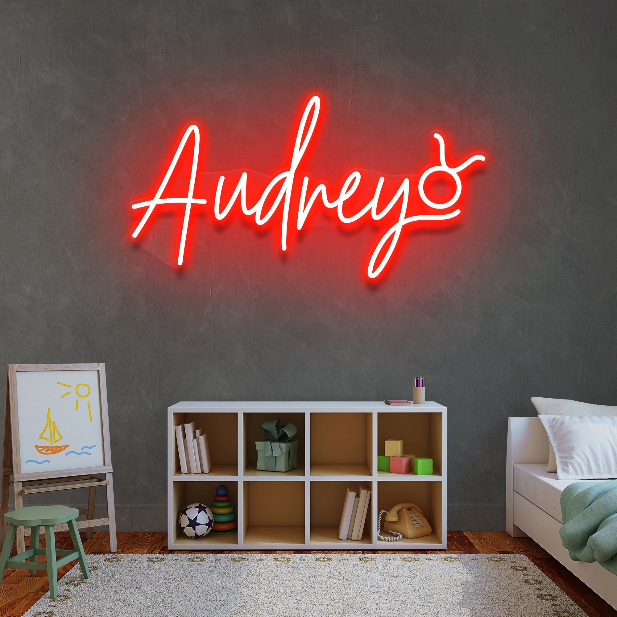 Custom Name Neon Sign With Zodiac Custom Neon Sign Neon Sign | Etsy