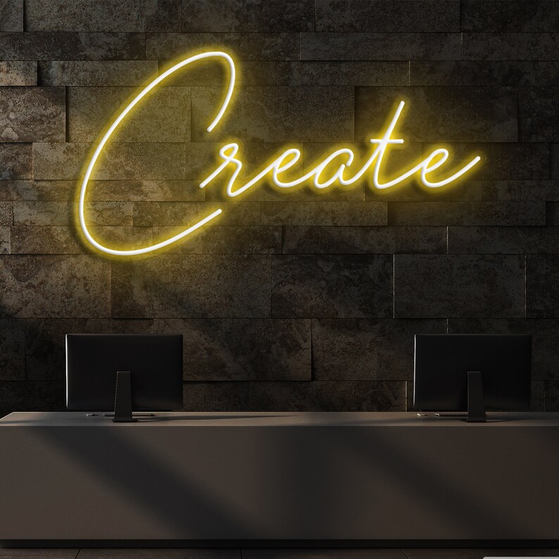 Neon Sign Creat Neon Sign Name Neon Sign Custom Neon Sign | Etsy