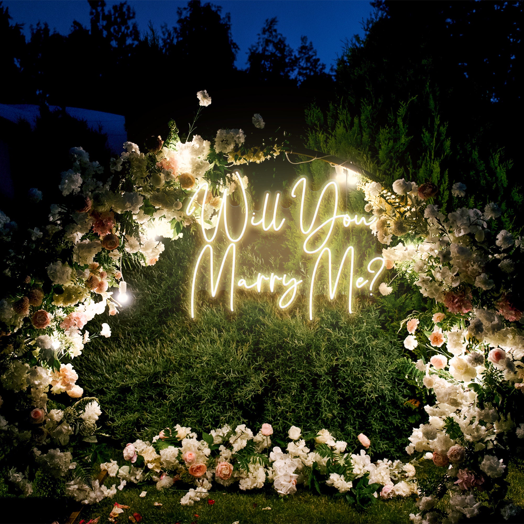 Will You Marry Me Led Neon Sign Neon Sign Custom Wedding Etsy