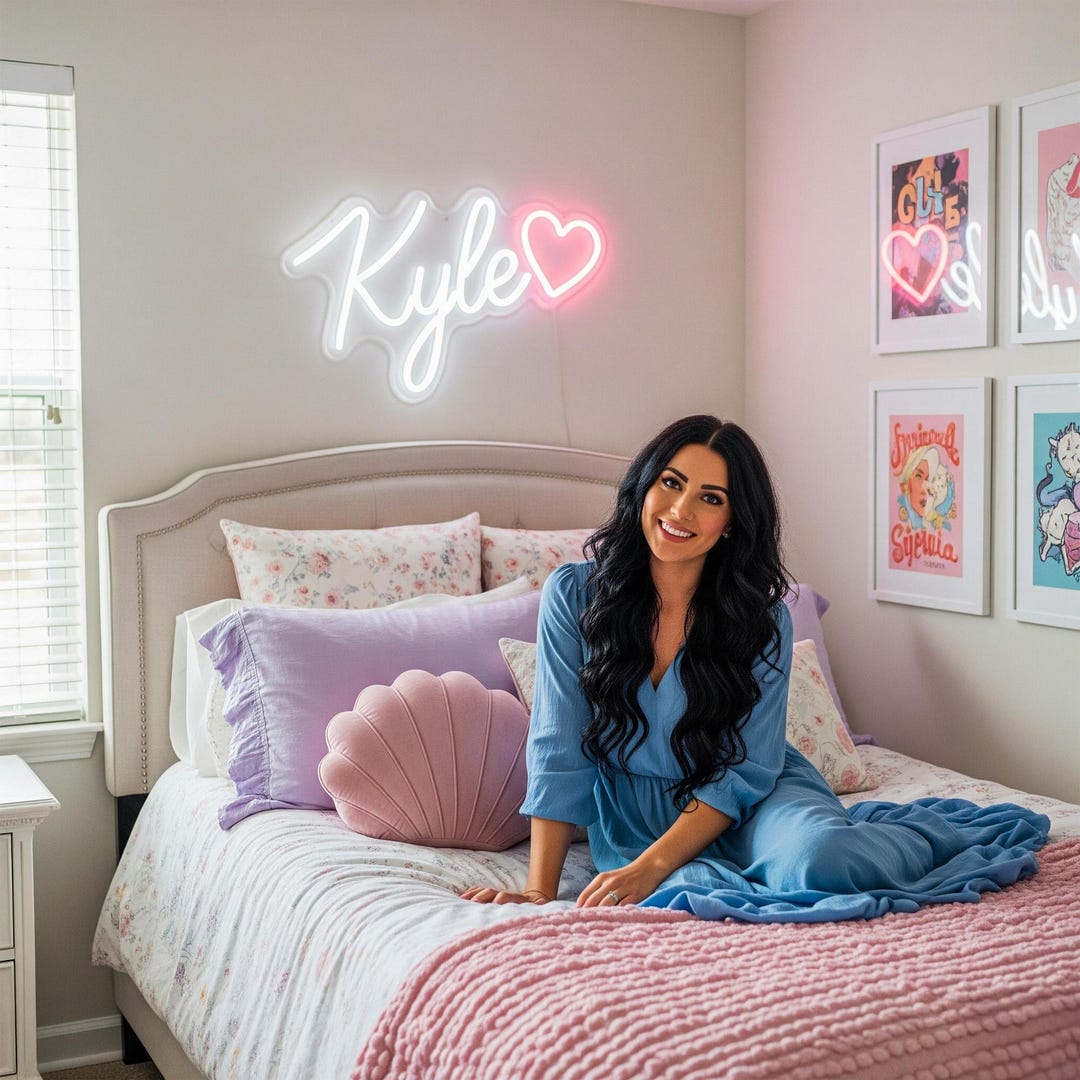 Custom Name Neon Sign, Girls Bedroom Decor, LED Wall Decor - Etsy