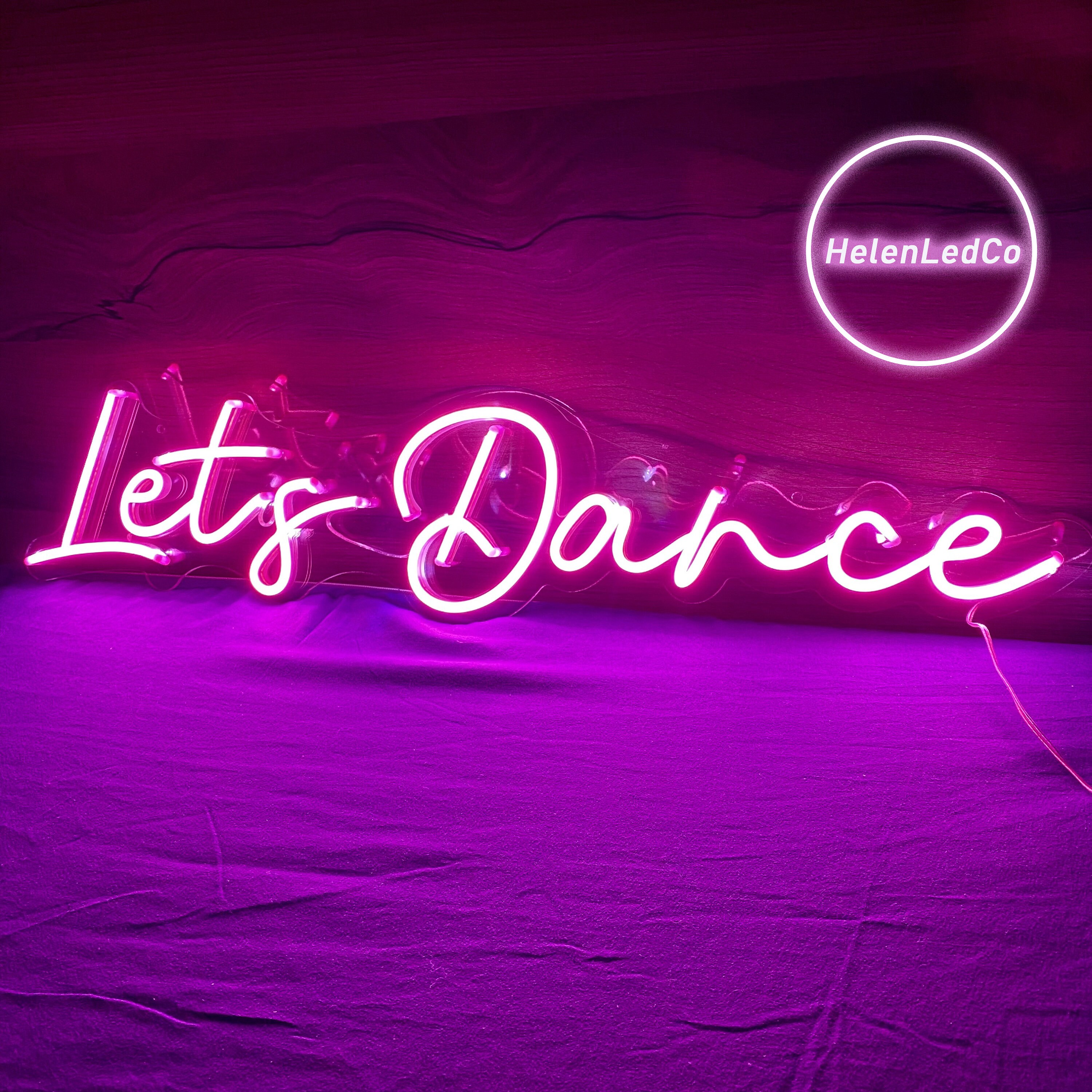 Lets Dance Customized Neon Sign, Personalized Your Name Custom, Room ...