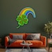 Four Leaf Clover Saint Patrick's Day Artwork Led Neon Sign Light - Etsy