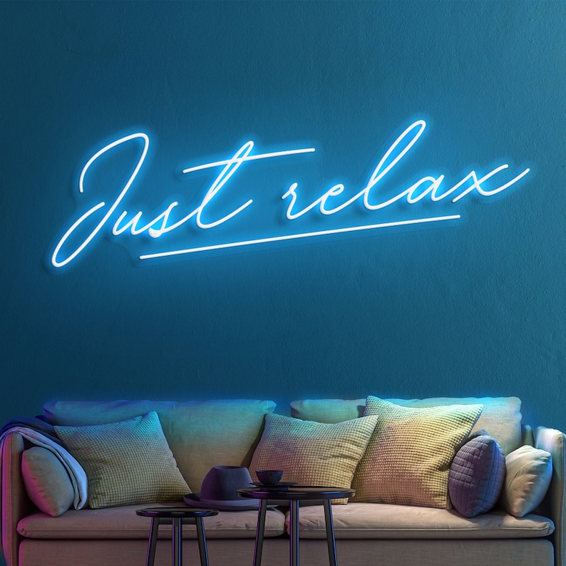 Custom 'just Relax' LED Neon Sign, Dimmable Light - Etsy Australia