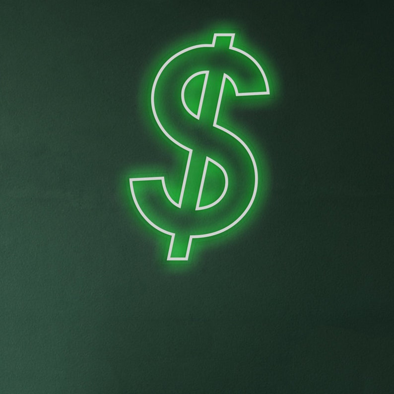 Dollar Led Neon Sign for Bussiness Office home Room Shop - Etsy