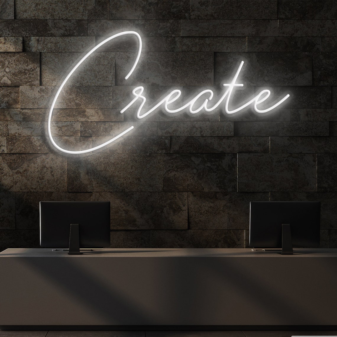 Neon Sign Creat Neon Sign Name Neon Sign Custom Neon Sign | Etsy