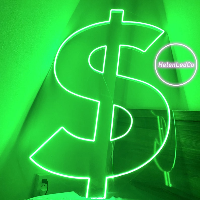 Dollar Led Neon Sign for Bussiness Office home Room Shop - Etsy