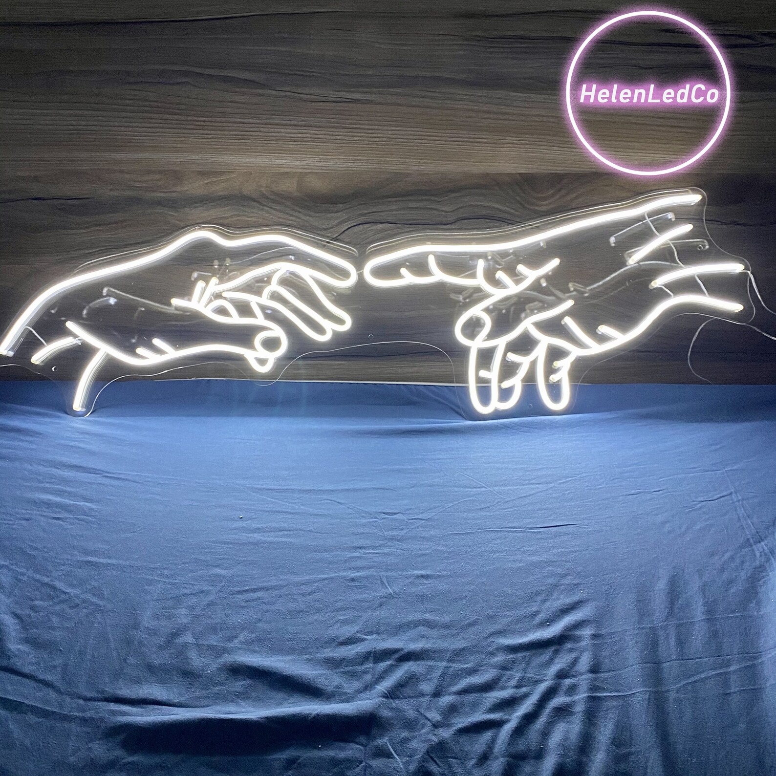 Hands of god customized neon sign neon sign logom shop board | Etsy